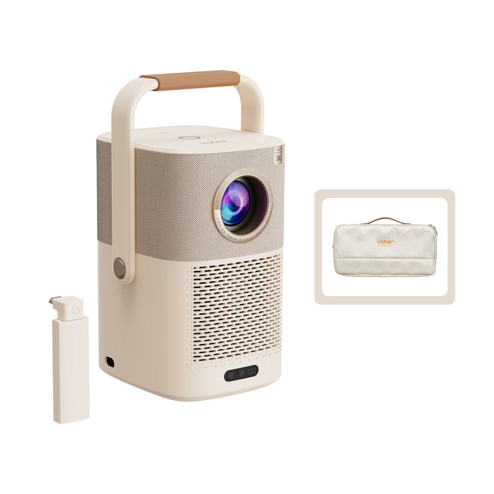 Yaber T2 Plus GTV Portable Projector | Google TV, 2.5H Battery