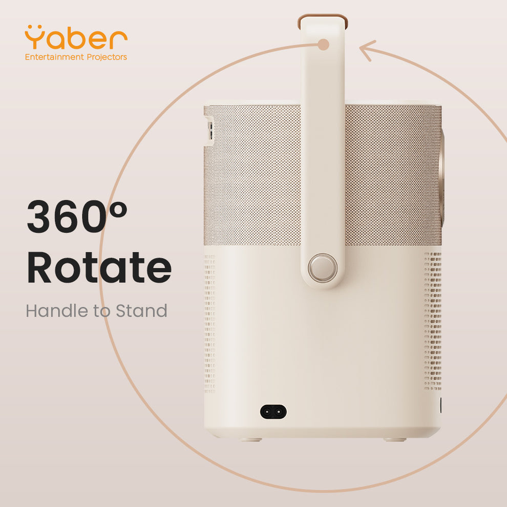Yaber T2 Plus GTV Portable Projector | Google TV, 2.5H Battery